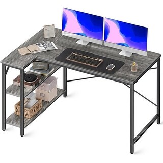 L Shaped Desk, 47 Inches Computer Desk,Gray - Bed Bath & Beyond - 40146718