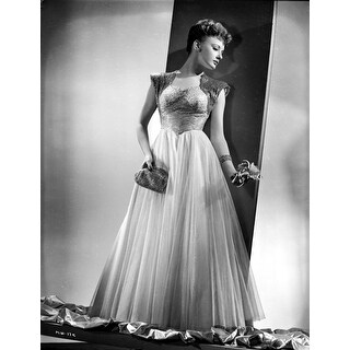 Martha Holliday on a Dress standing Portrait Photo Print - Bed Bath ...