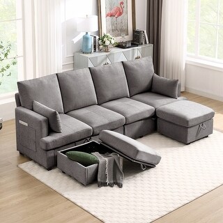 Modern U shape Modular Sofa - Bed Bath & Beyond - 41261658