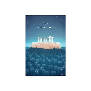 Visit Athens Print On Acrylic Glass by Henry Rivers - Bed Bath & Beyond ...