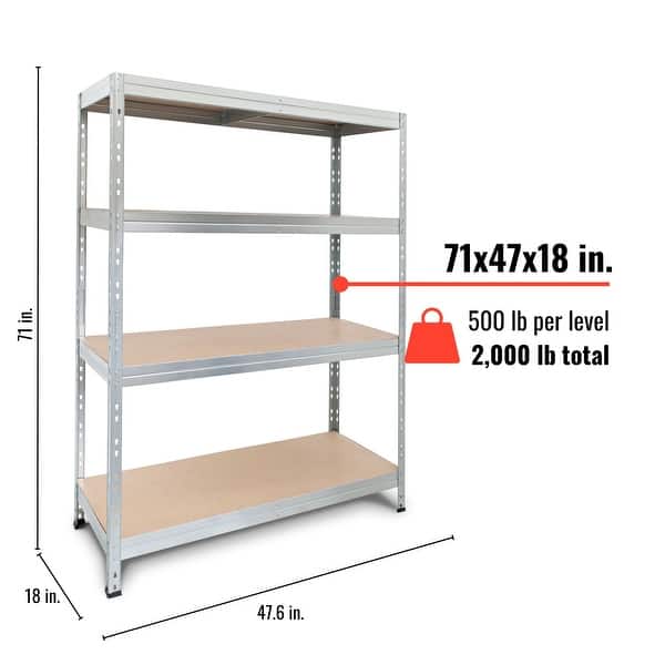 AR Shelving Durable 47x18 In 2,000 Lb Shelving Collection - Bed Bath ...