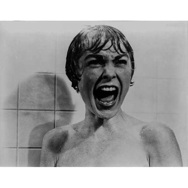 Psycho Scene of Woman Screaming while Taking a Bath Excerpt from Film ...