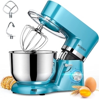 Stand Mixer, 7.5 Quart Electric Mixer, 6+1 Speed 660W Tilt-Head Kitchen ...