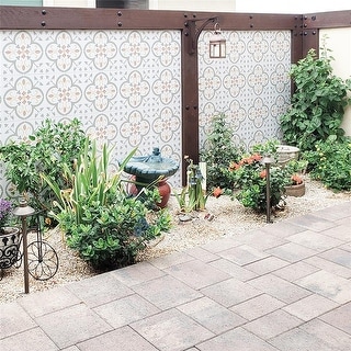 Merola Tile Twist Square Orange Sunset 11-3/4" x 11-3/4" Ceramic Wall ...