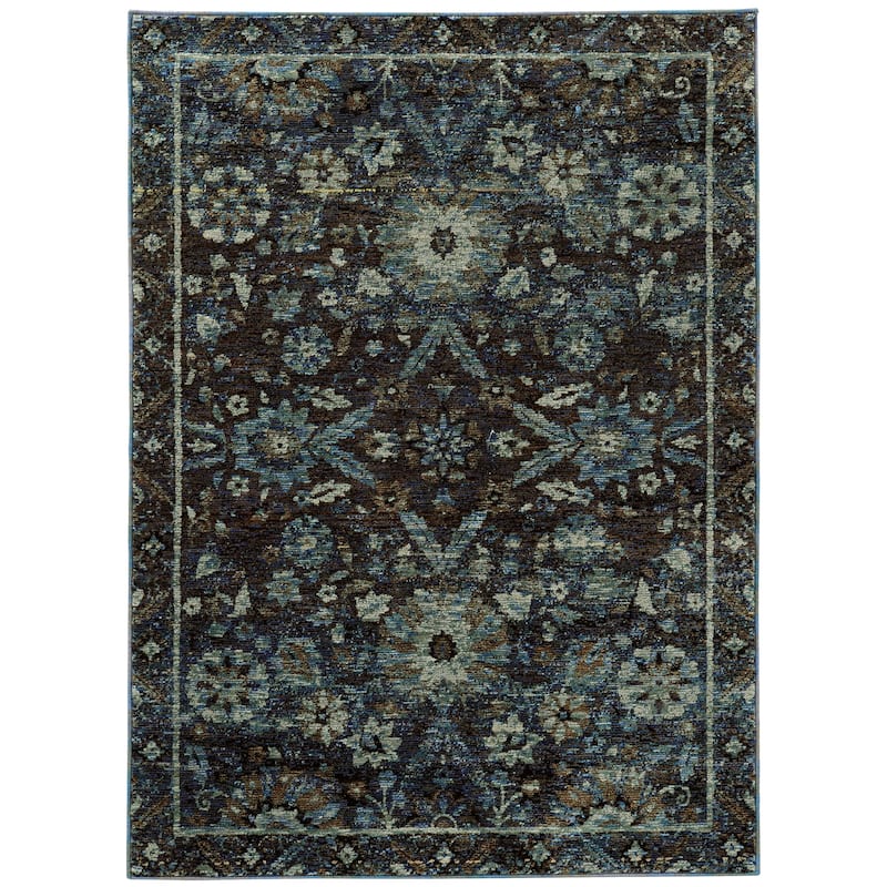 Style Haven Adalynn Floral Ikat Traditional Area Rug - Overstock - 19683483