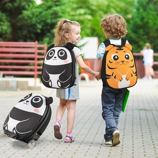 Lightweight and Portable Rolling Suitcase for Children - 12" x 8.5" x ...
