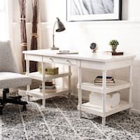 SAFAVIEH Dixon White Wash Desk. - On Sale - Bed Bath & Beyond - 14430108
