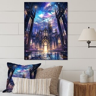 Designart "Royal Castle" Castles Metal Wall Art Prints - Bed Bath ...