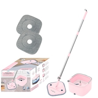 True & Tidy SPIN-800 TrueClean Spin Mop & Bucket System Rose - Bed Bath ...