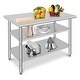 Stainless Steel Table Commercial Work Table,NSF Three Layer Workbench ...