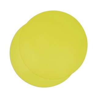 Round Silicone Microwave Mats Yellow Pot Holders 11.75 x 11.75 Inches 2 ...