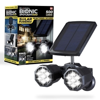 Bell + Howell Bionic Spotlight Duo LED Solar Outdoor Motion Sensor ...