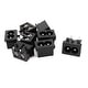 AC 250V 2.5A IEC320 C8 Male Plug PCB Mount Inlet Power Socket Black ...