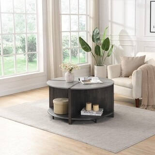 Geometric 4-Piece Top, with Fan-Shaped Base & Divided Storage ...