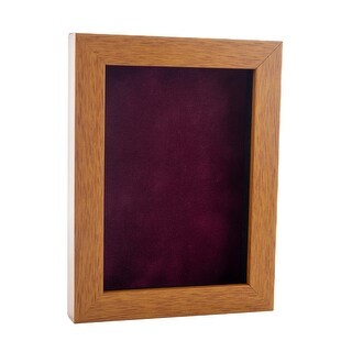 24x36 Shadow Box Frame Light Brown Wood | 3/4" Usable Display Depth ...