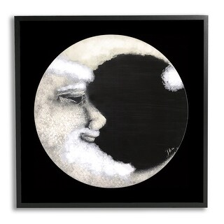 Stupell Smiling Round Moon Face Framed Giclee Art by Julie Norkus - Bed ...
