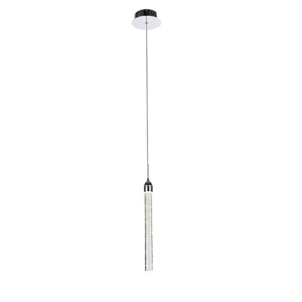 LED Crystal Pendant Lighting with Chrome Steel Frame - Bed Bath ...