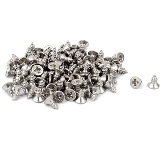 M2.2 x 4.5mm Phillips Flat Head Self Tapping Screw Fasteners 100 Pcs ...