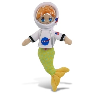 DolliBu Green Mermaid Astronaut Plush Toy with Helmet and NASA Suit ...