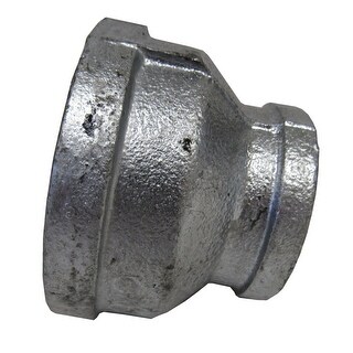 American Imaginations 2 in. x 1.25 in. Galvanized Coupling; Galvanized ...