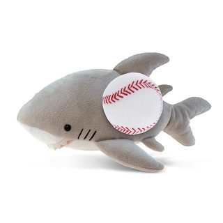 DolliBu Soft Huggable Shark Stuffed Animal with Baseball Plush Toy - 6 ...