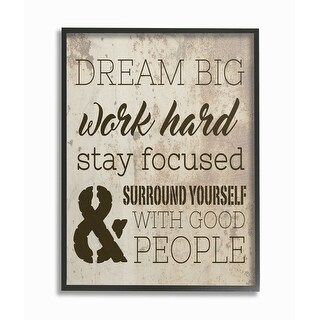 Stupell Dream Big Work Hard Wall Art - Bed Bath & Beyond - 19883784