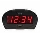 Equity by La Crosse 0.9 In. Red LED alarm clock with USB port - Bed ...
