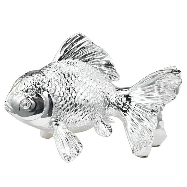 Large Mr. Limpet Glossy Finish Fish Figurine - 10" - Chrome - Bed Bath ...