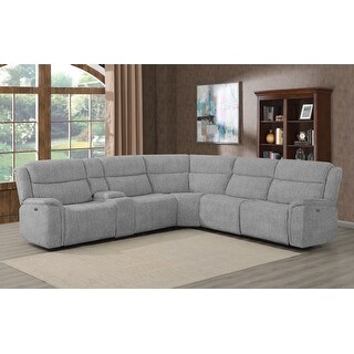 Coaster Furniture Wagner Light Grey 6-piece Modular Power Sectional ...