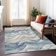 Machine Washable Indoor/ Outdoor Funky Waves Chantille Rug - Bed Bath ...