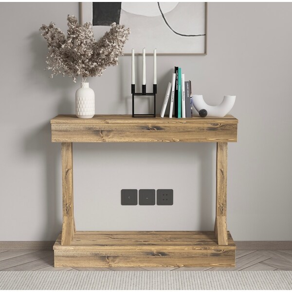 Handmade Classic Barb Style Solid Wood Console Table Bed Bath Beyond 27219040