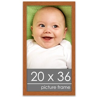 20x36 Traditional Honey Pecan Complete Wood Picture Frame with UV ...