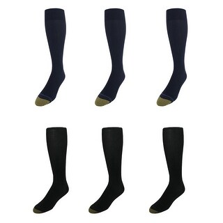 Gold Toe Men's Metropolitan Moisture Control OTC Socks (Pack of 3 ...