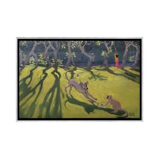 iCanvas "Dog and Monkey, Sri Lanka" by Andrew Macara Framed - Bed Bath ...
