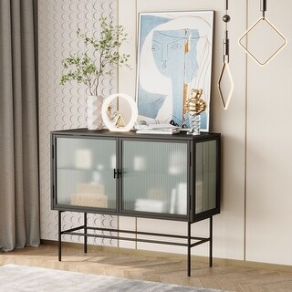 Console Table Simple Modern Sideboard Storage Cabinet - Bed Bath ...