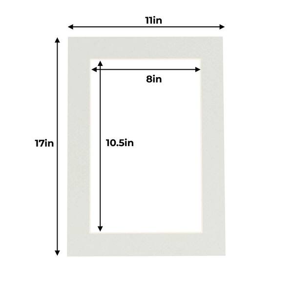 11x17 Mat for 8.5x11 Photo - Taupe Beige Matboard for Frames Measuring ...