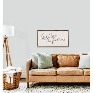 God Bless The Farmers Script White - Bed Bath & Beyond - 42708141