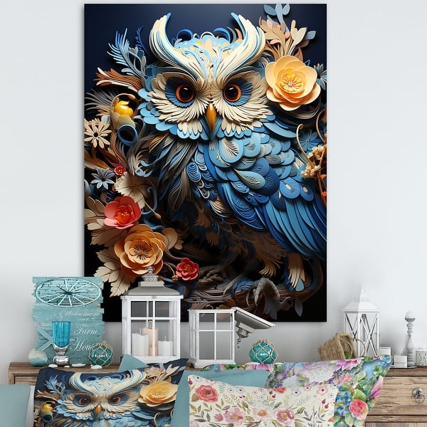 abstract owl artwork