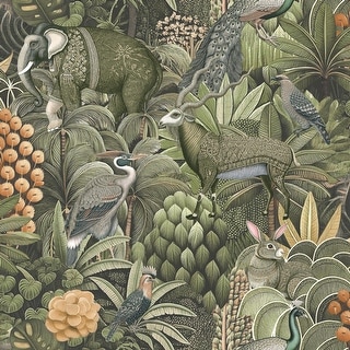 Graham & Brown Jungle Jamboree Sage Wallpaper - Bed Bath & Beyond ...