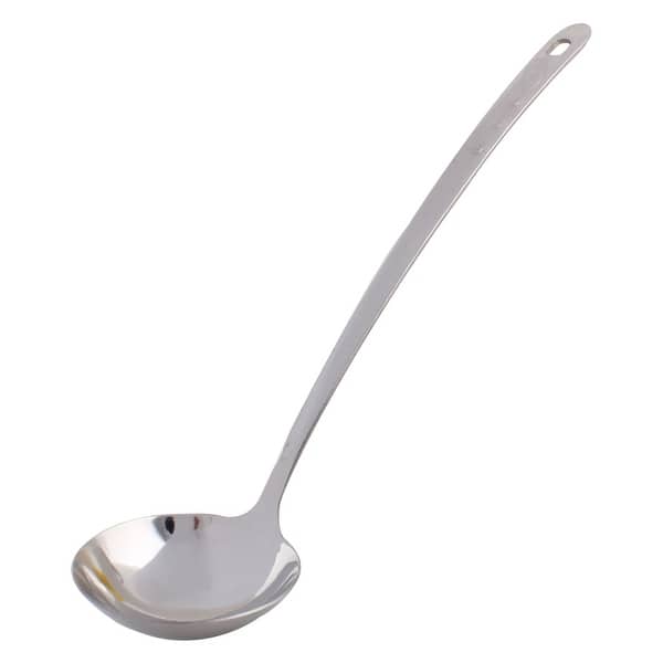 Home Kitchenware Stainless Steel Soup Porridge Custard Spoon Ladle 30cm ...