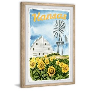 'Kansas Barn' Framed Painting Print - Bed Bath & Beyond - 33983847