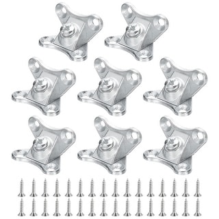 8Pcs Removable Corner Brace, Metal Butterfly L Brackets with Screws ...