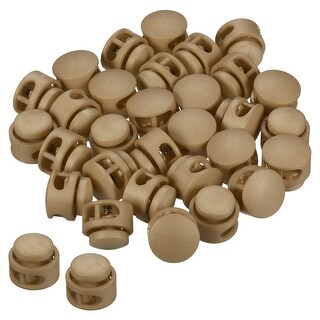 Cord Locks, 30 Pack Round Spring Toggle Stopper, Khaki - Bed Bath ...