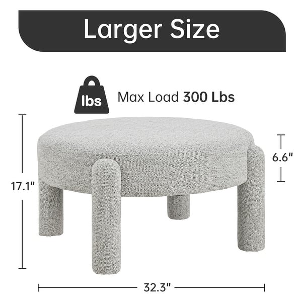ottoman stool size