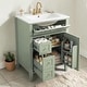 24" Bathroom Vanity with Ceramic Sink, Cabinet with 1 Tip-Out & 2 Pull ...