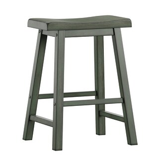 24 Inch Saddle Seat Stools Wood Vintage Counter Height Chairs - On Sale ...