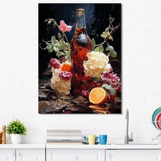 Designart "Red Soda Carbonation Dreams " Soda Wall Art - Bed Bath ...