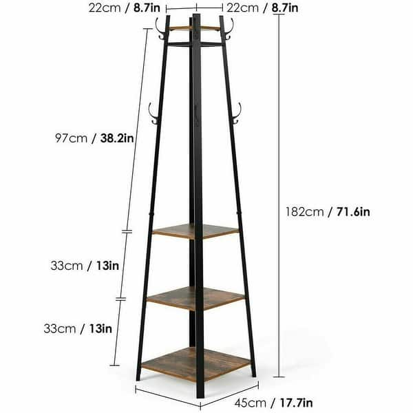 Industrial Metal Coat Rack Stand Hall Tree - Bed Bath & Beyond - 39095039
