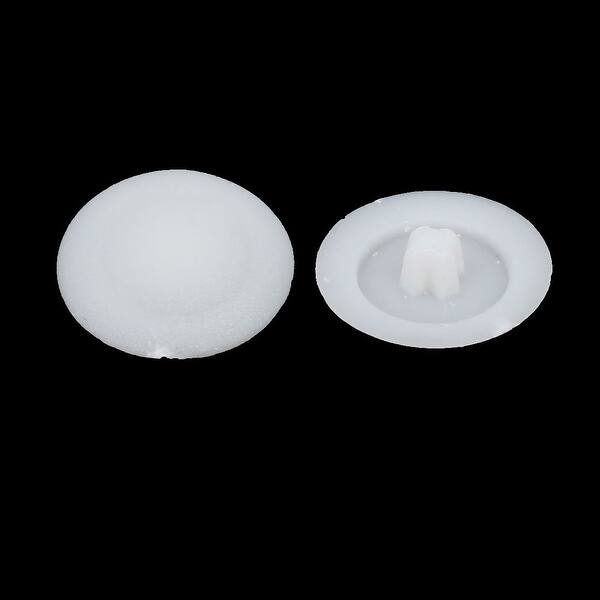 12mm Dia Plastic Phillips Screw Cap Hole Plugs Dust Proof Covers White ...