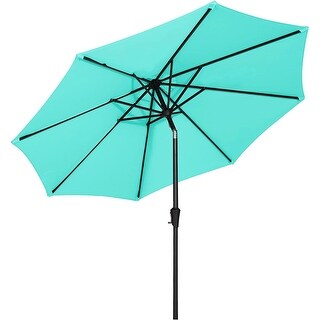 10ft Patio Umbrella Large Outdoor Table Umbrella,Teal - Bed Bath ...